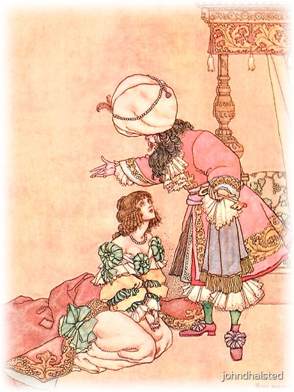 "BLUEBEARD DISCOVERED SHE HAD UNLOCKED THE DOOR - A Fairytale Image" by ...