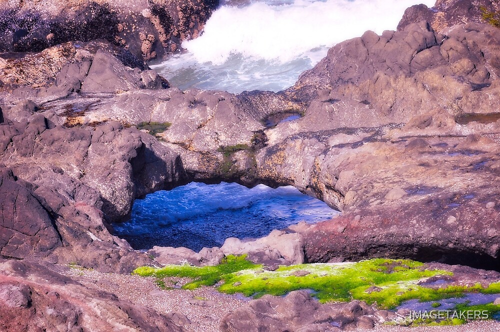 "Yachats Oregon - Ocean Rock Art" by IMAGETAKERS | Redbubble