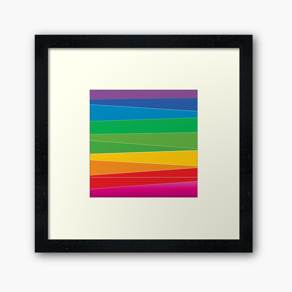 "Abstract Rainbow" Framed Art Print by pugmom4 | Redbubble