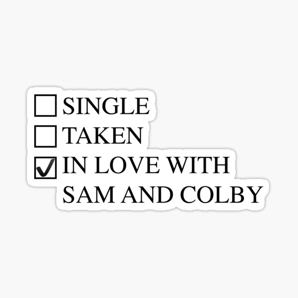 Sam And Colby Stickers | Redbubble