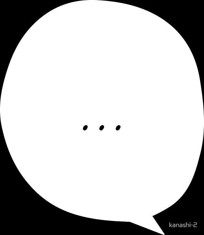 "manga bubble ellipsis (...)" by kanashi-2 | Redbubble