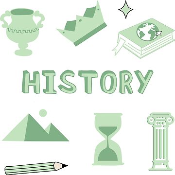 "Light Green History School Subject Sticker Pack" Poster for Sale by ...