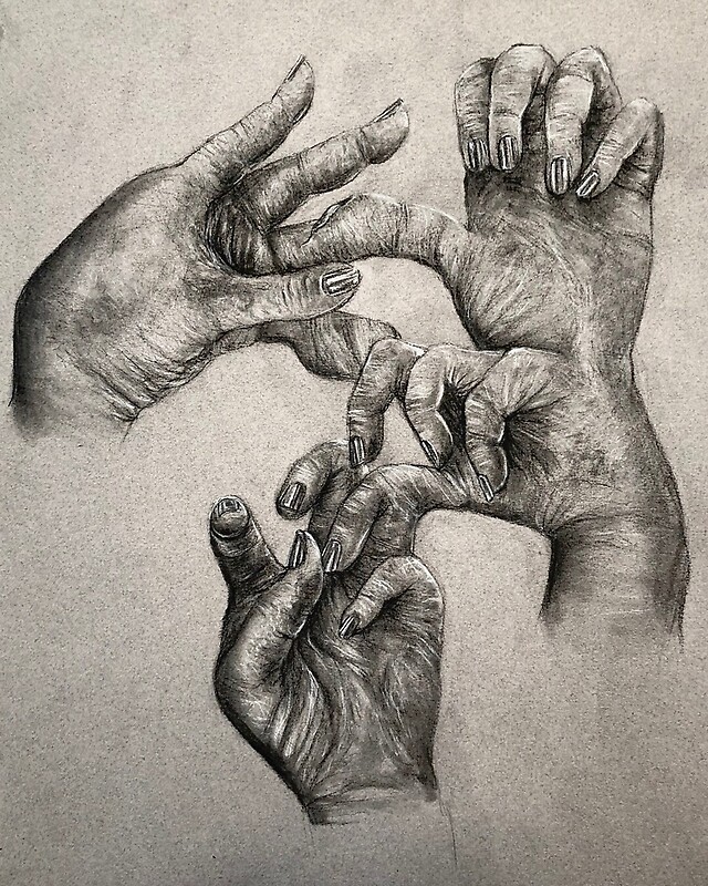 ""Morph" - Hands Metamorphosis " by JennyArtt | Redbubble