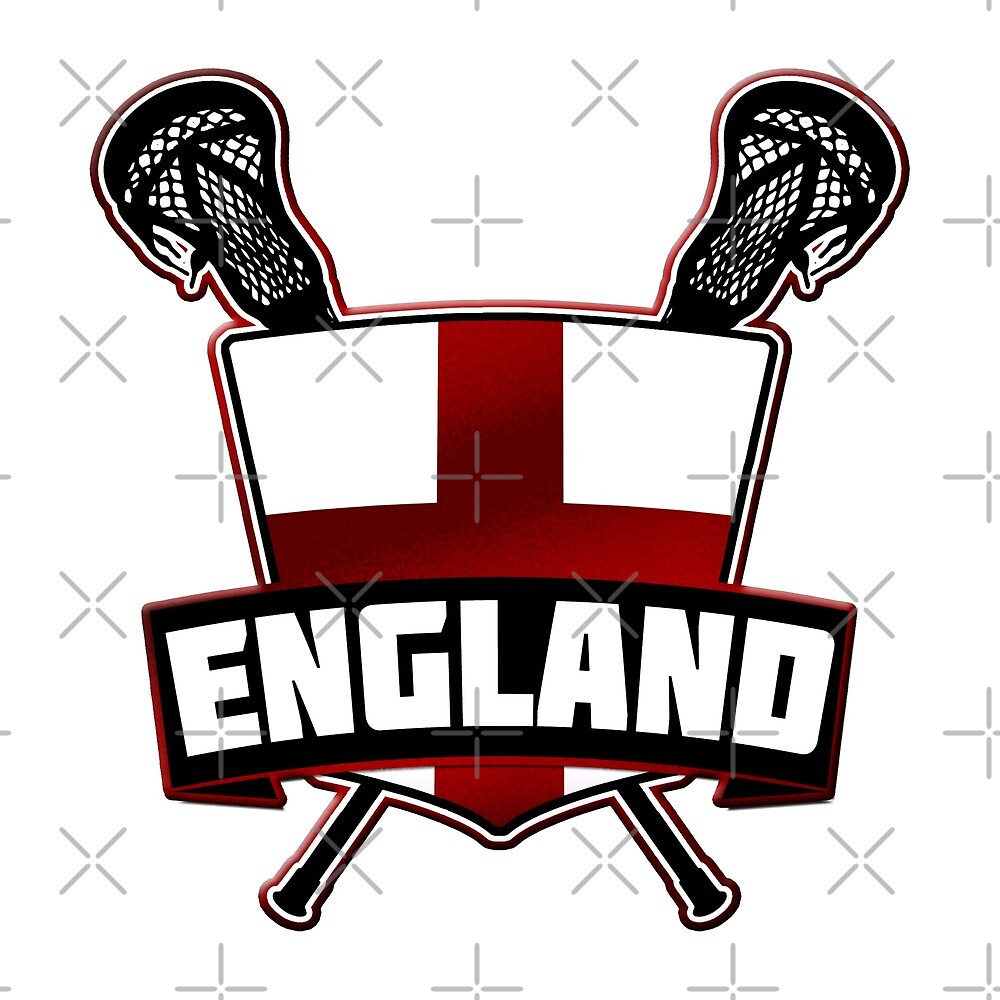 "English Lacrosse Flag Logo, England, LAX" by gamefacegear | Redbubble