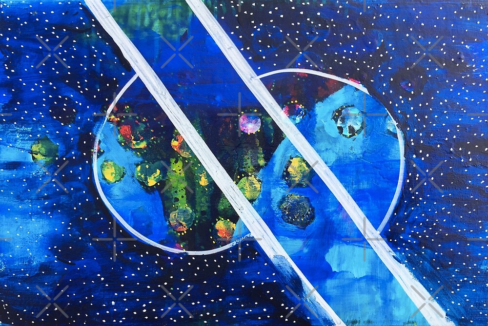 "Straddling the Worlds: Inner Power Painting" by Melanie Test | Redbubble