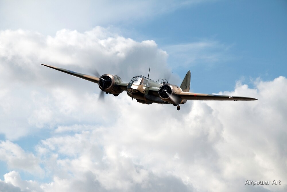 "Blenheim Light Bomber " by Airpower Art | Redbubble