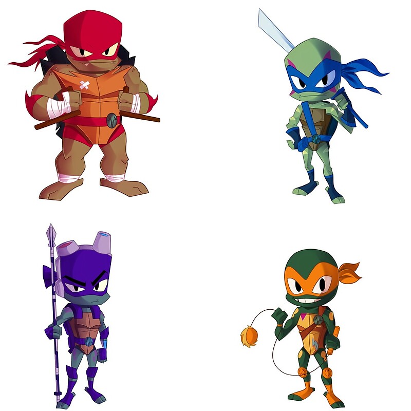 "Chibi! Rise of the TMNT Turtles" by art0wl | Redbubble