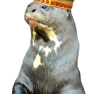"King Giant Otter" Sticker for Sale by SCha | Redbubble