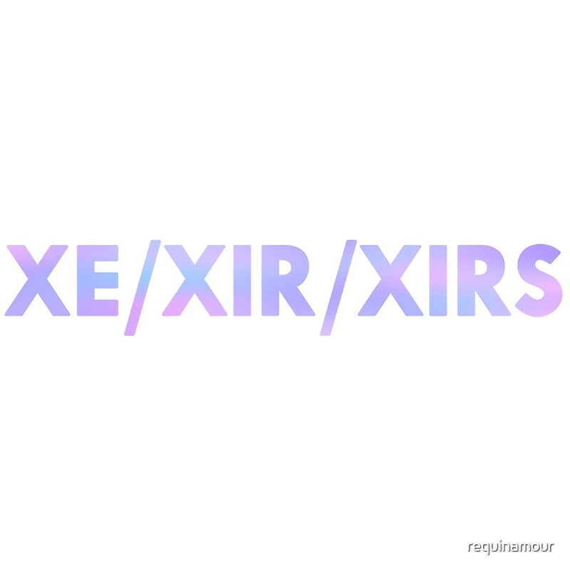 "Xe/Xir Pastel Design" by requinamour | Redbubble
