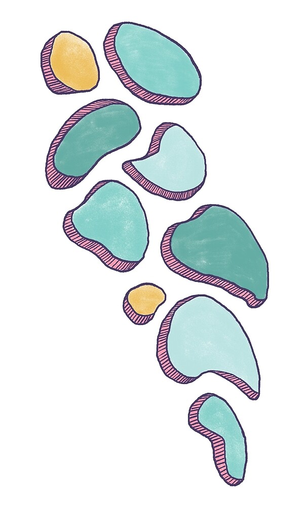 "Floating Dimensional Color Blocks" by gillyvale | Redbubble