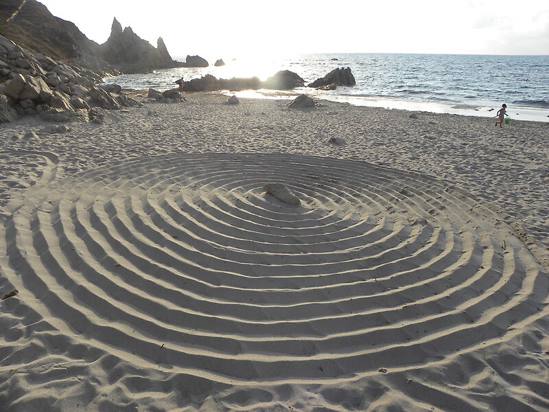 "spiral on the beach " by karmadesigner | Redbubble