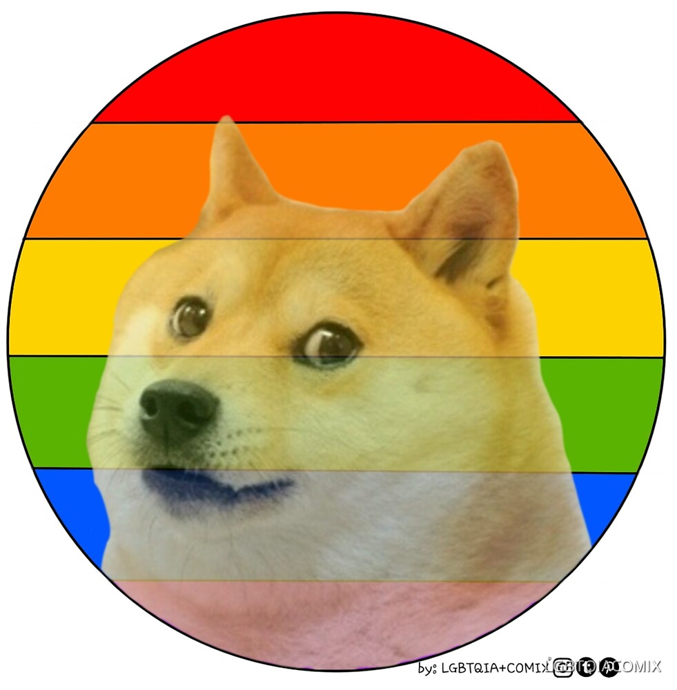 "Doge Representation for Pride..." by LGBTQIACOMIX | Redbubble