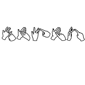 "Smile BSL / AUSLAN" Sticker for Sale by BSLBear | Redbubble