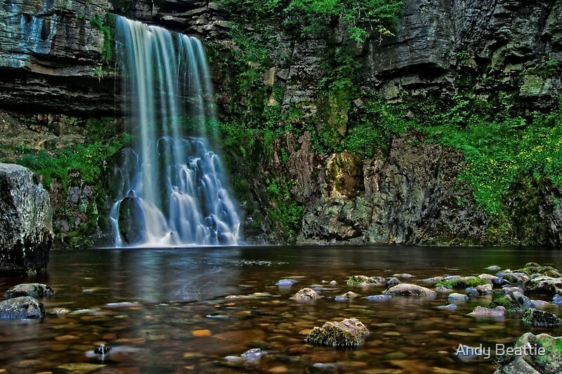 "Ingleton Waterfall" by Andy Beattie | Redbubble