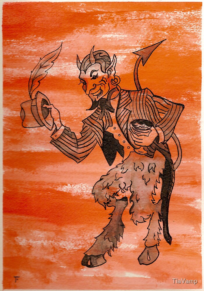 "Orange Devil" by TiaVamp | Redbubble