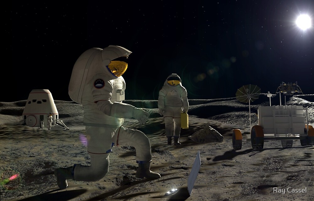 "Fallen Astronaut Memorial" by Ray Cassel | Redbubble