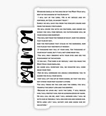 Psalm 91 Stickers | Redbubble