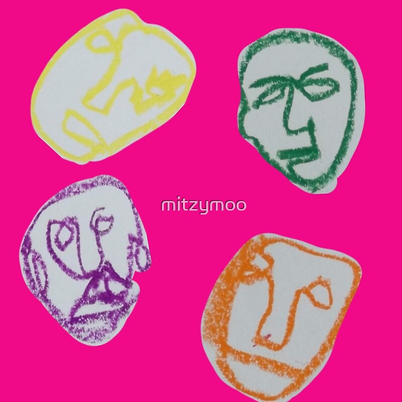 "Kim, Tim, Mungus and Flim. " by mitzymoo | Redbubble