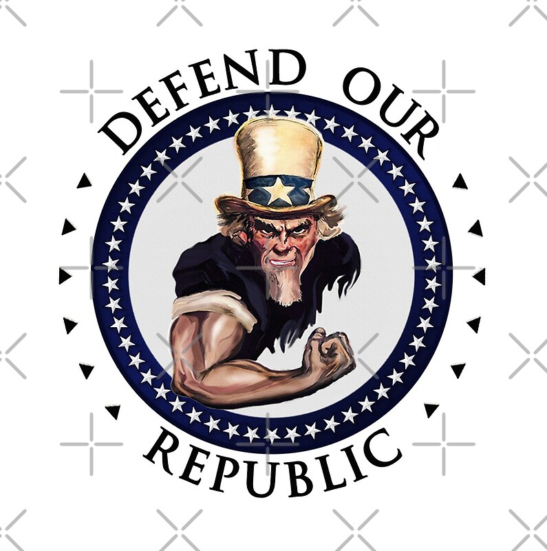 "Defend Our Republic - Uncle Sam - Fight Socialism! Dark Text" by ...