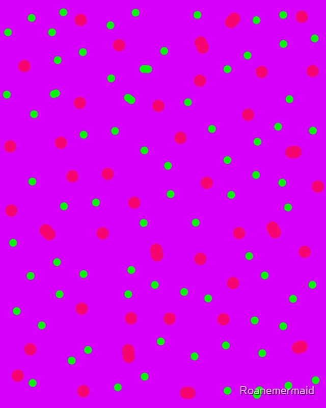 "Mini Dots On Purple" by Roanemermaid | Redbubble