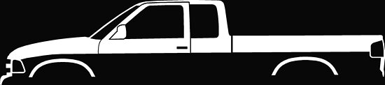 "S10 Silhouette - 2nd gen extended cab pre-facelift 1994-1998" Poster ...