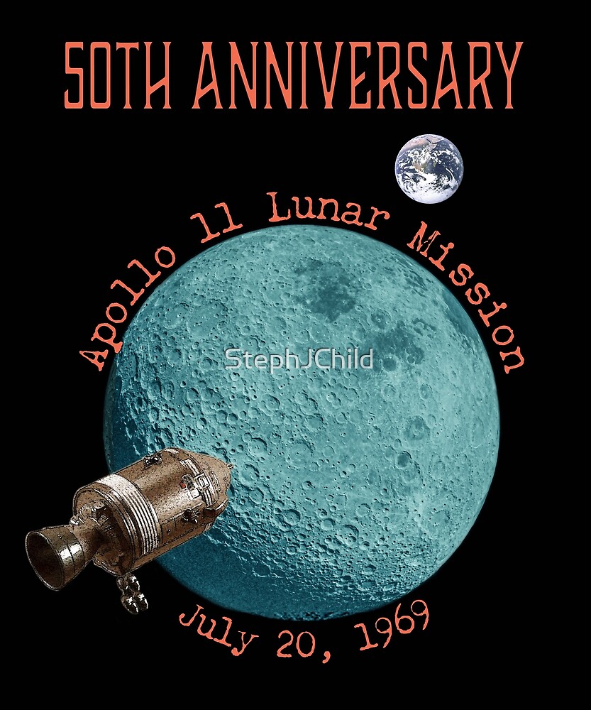 "Apollo 11 Lunar Landing 50th Anniversary of First Man on the Moon" by ...
