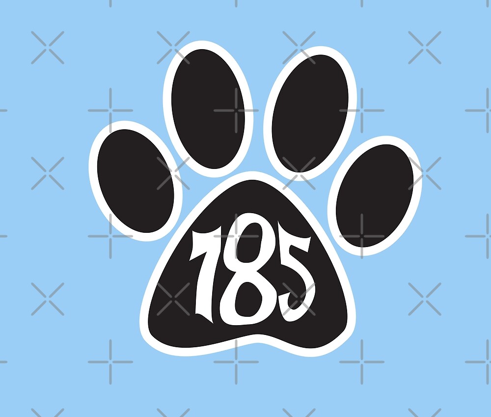 "Hand Drawn Kansas Paw 785 Area Code" by itsrturn | Redbubble