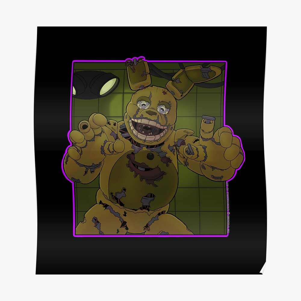 "Springtrap Design: V1" Poster by Twisted-Machine | Redbubble