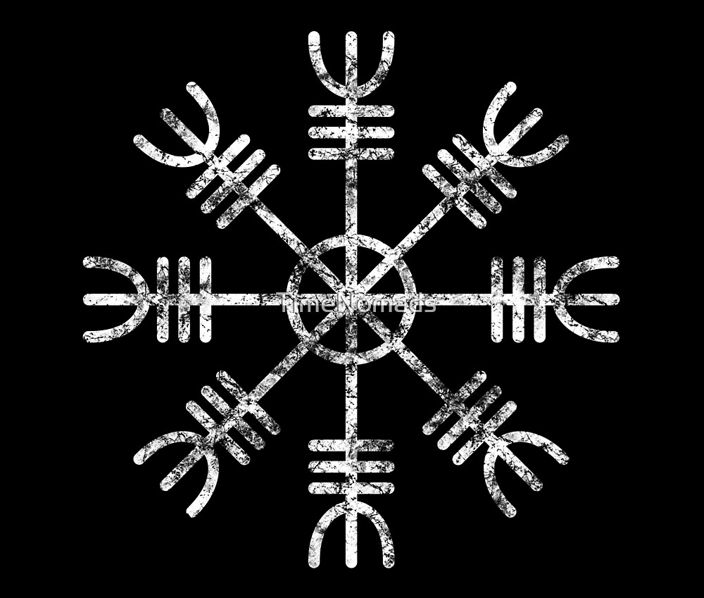 "Helm of Awe or Aegishjalmur Symbol | Viking Art, Icelandic Magical ...