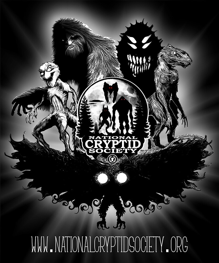 "Bigfoot Mothman Lizardman Monsters Cryptids Creatures" by NationalCryptid | Redbubble