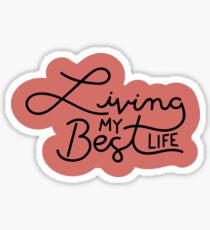 Living My Best Life Stickers | Redbubble