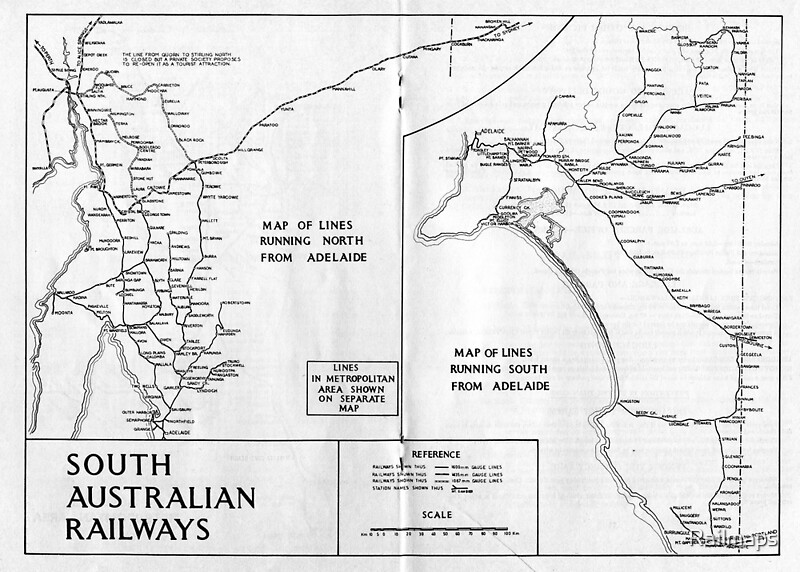 "SAR 1974 Map" by Railmaps | Redbubble