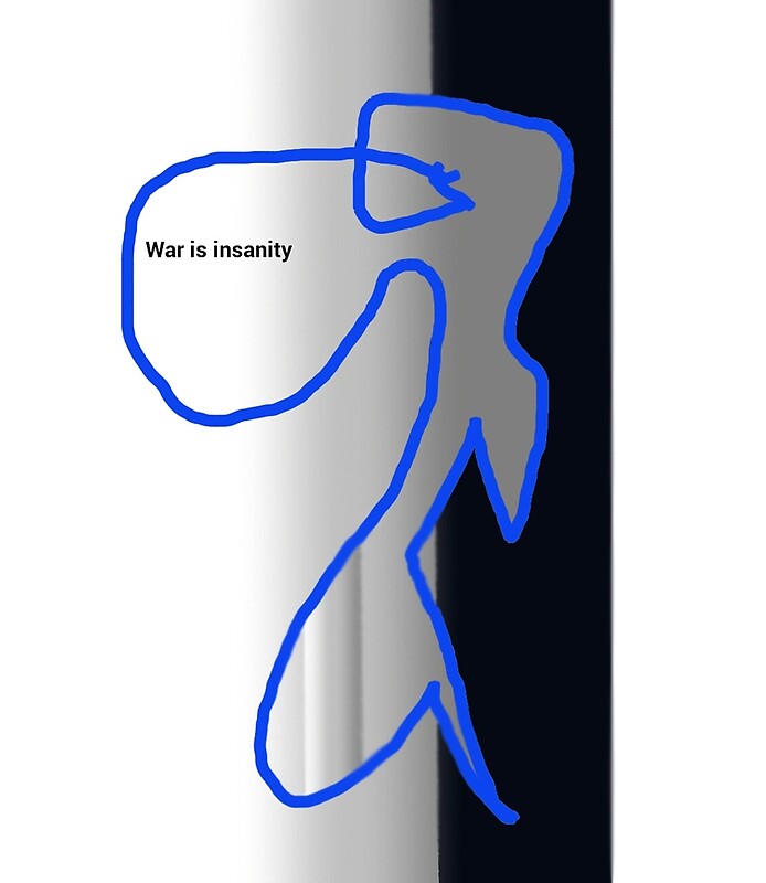"War is Insanity" by Albert | Redbubble