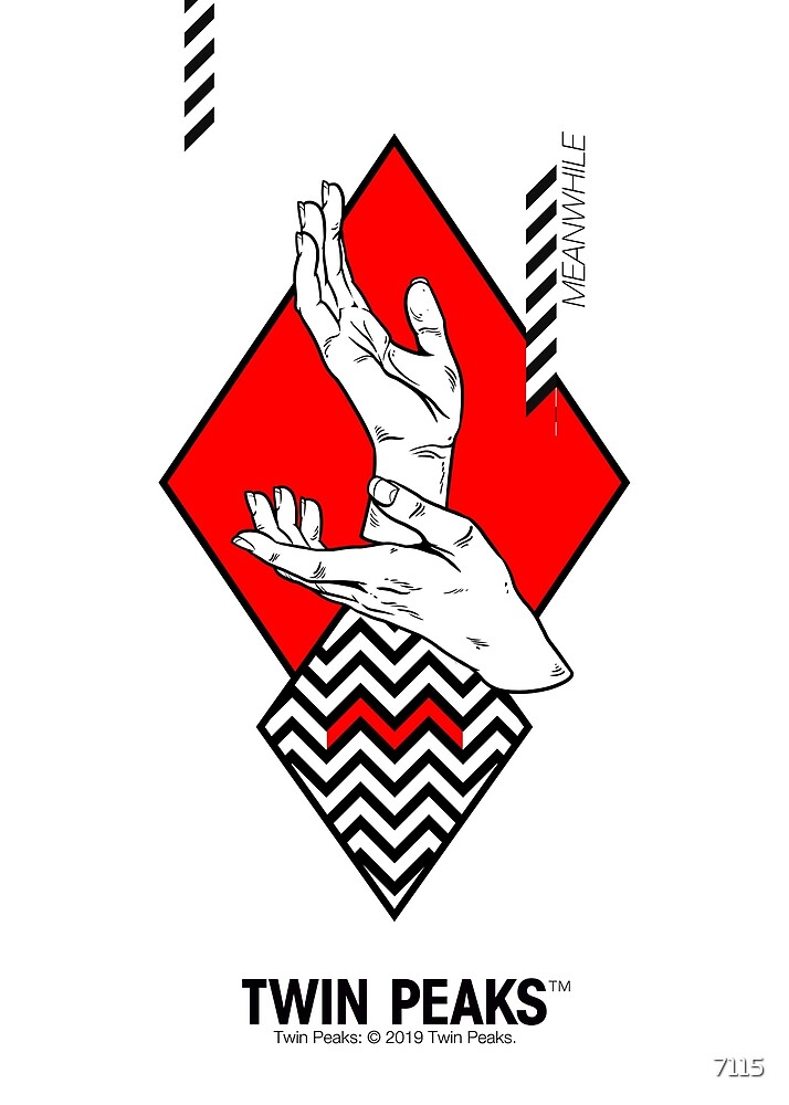 "meanwhile. twin peaks." by Liis Roden | Redbubble
