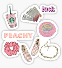 Pink Vsco Stickers | Redbubble