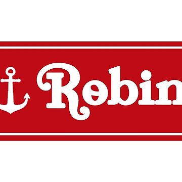 "Robin Name Tag" Sticker for Sale by totallyediting | Redbubble