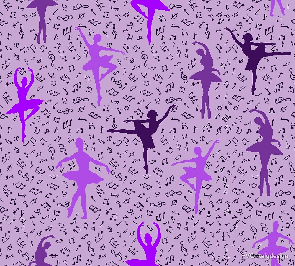 "purple dancers pattern" by FVO-italydesign | Redbubble