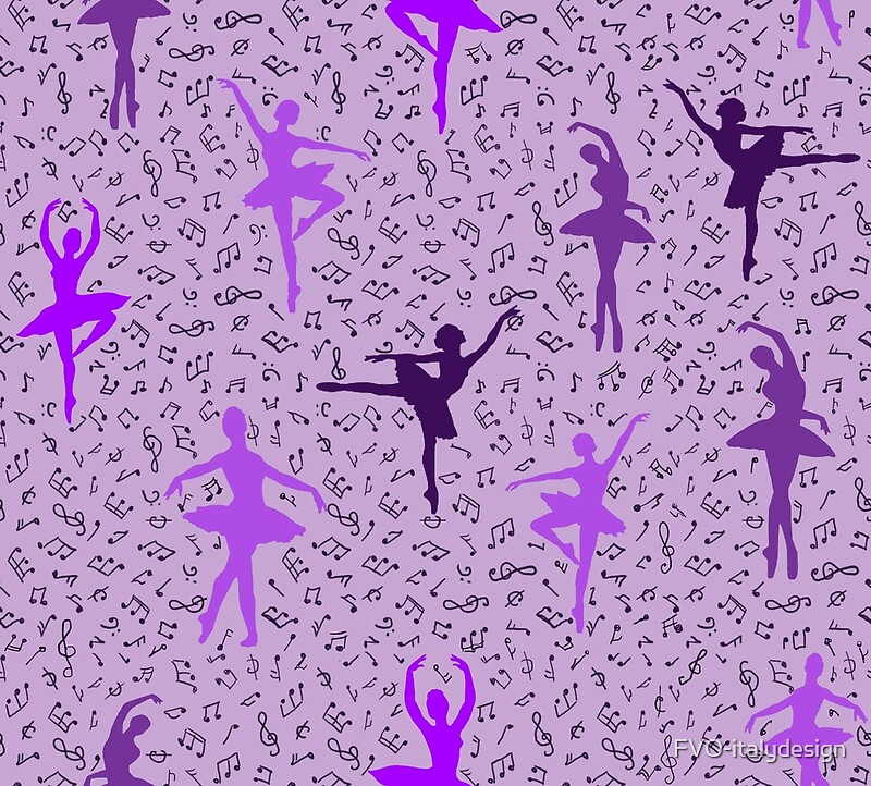 "purple dancers pattern" by FVO-italydesign | Redbubble