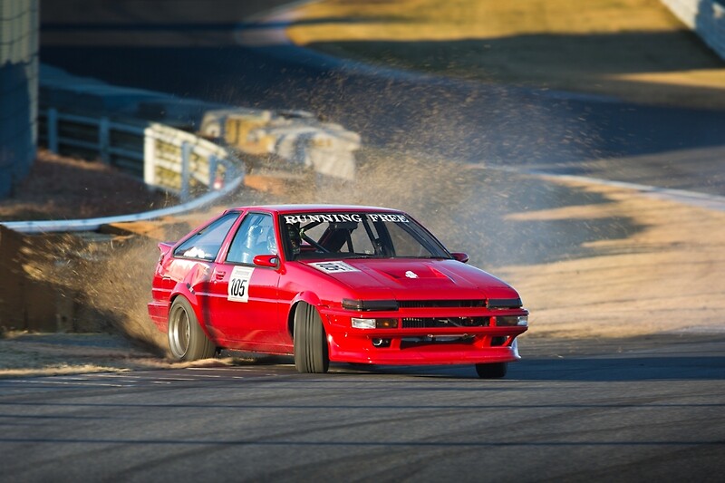 "Running Free AE86" Posters by dohcresearch | Redbubble