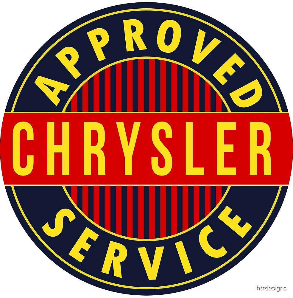 "Chrysler Approved Service vintage sign Flat version" by htrdesigns ...