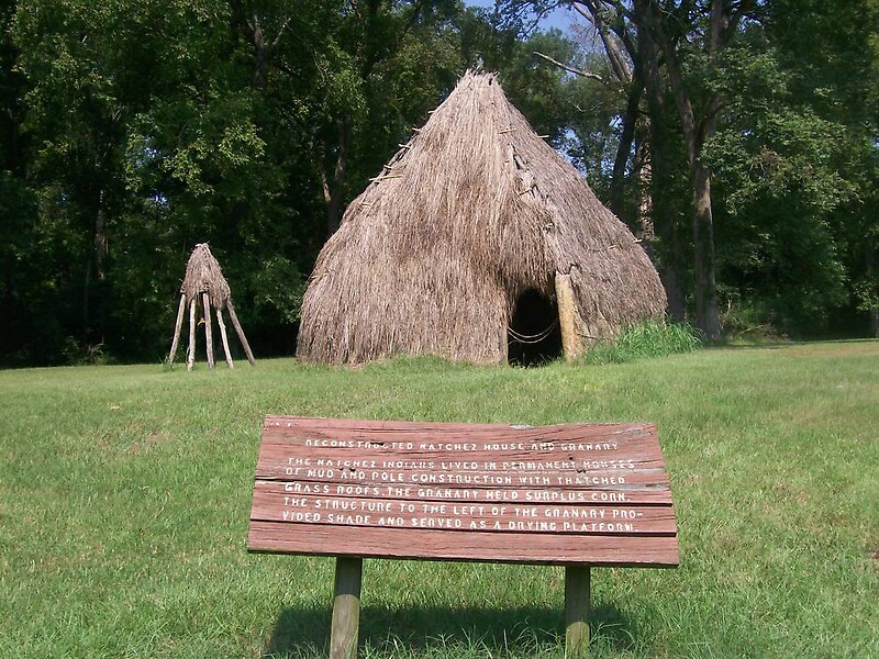 "Natchez Indians Home and Granary" by Dan McKenzie | Redbubble