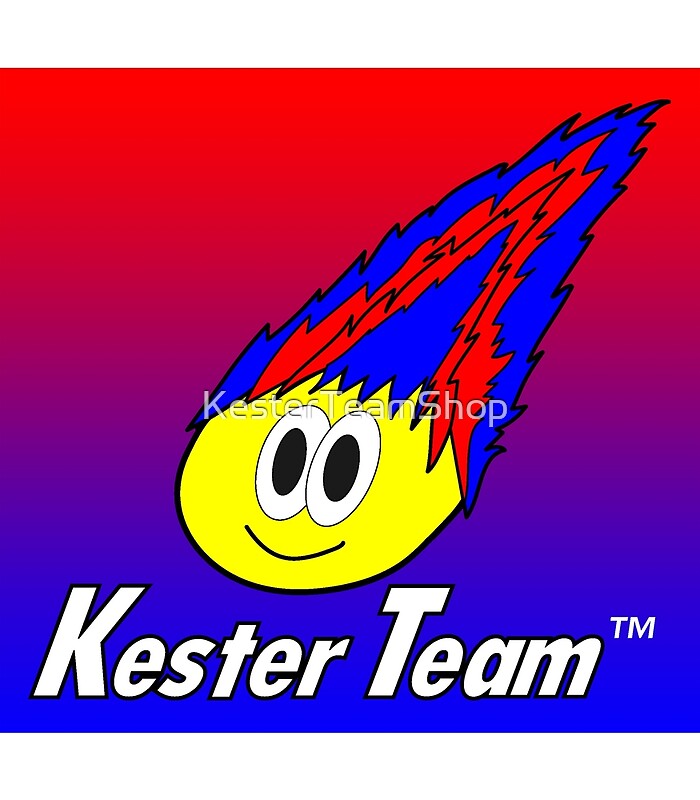 "Kester Team Logo-Red & Blue Gradient " by KesterTeamShop | Redbubble