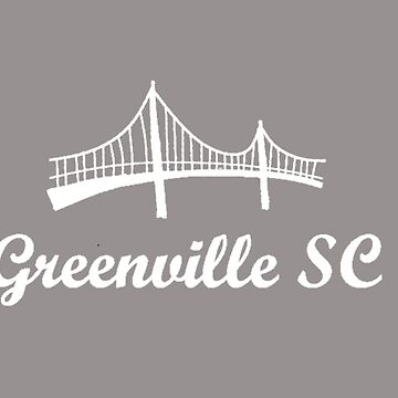 "Greenville SC Liberty Bridge" Sticker for Sale by SwampfoxDesign ...