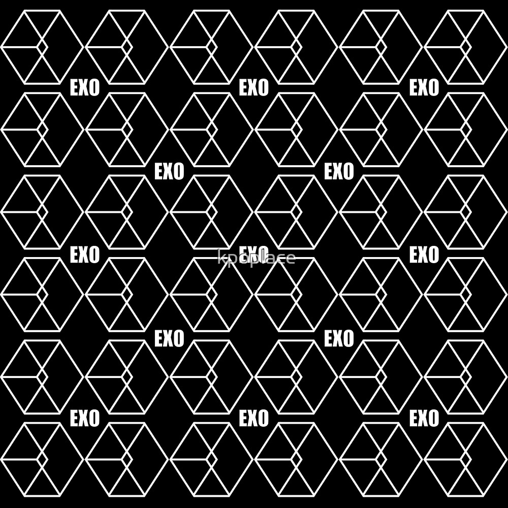 "EXo Call me Baby Pattern White" by kpoplace | Redbubble
