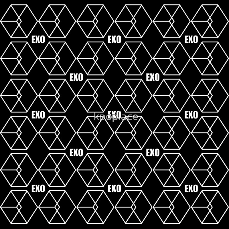 "EXo Call me Baby Pattern White" by kpoplace | Redbubble