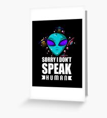 Alien Pun Greeting Cards | Redbubble