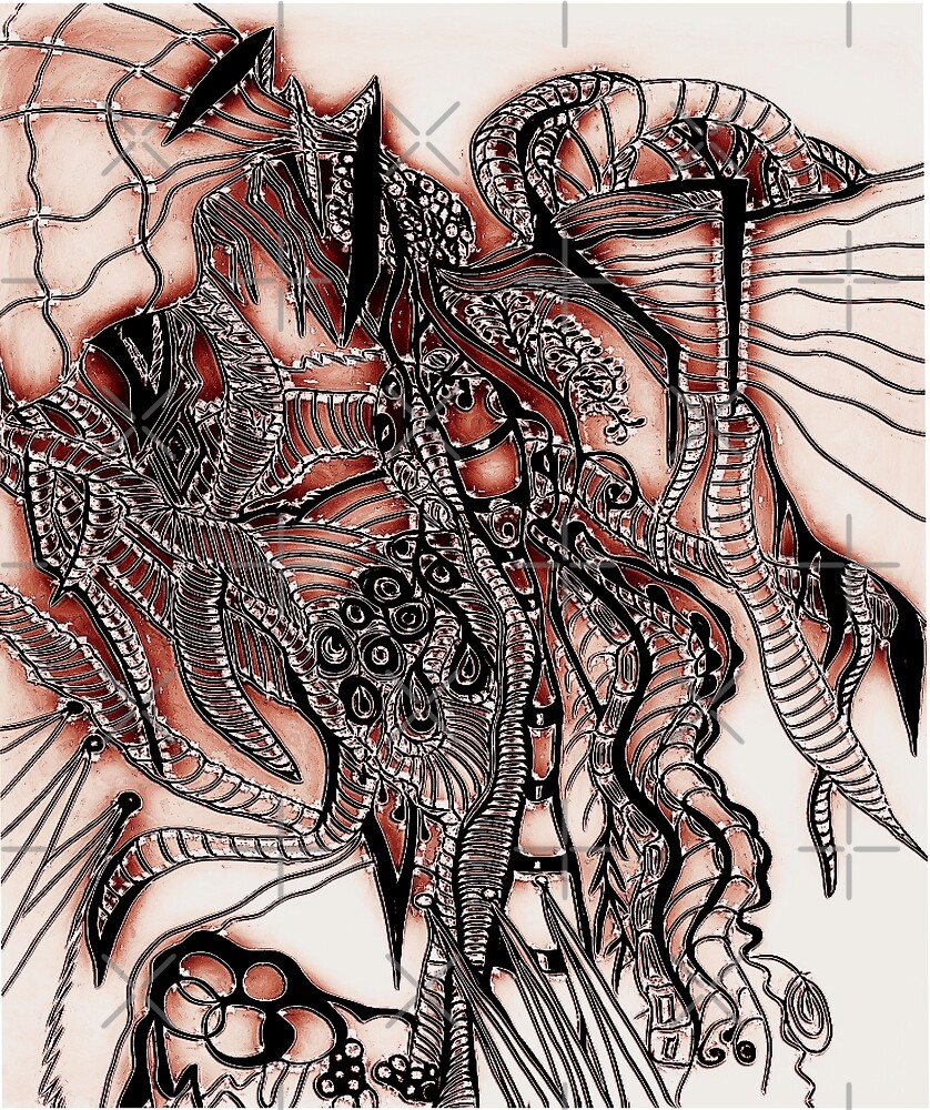 "Web Doodle Art" by Karen Harding | Redbubble