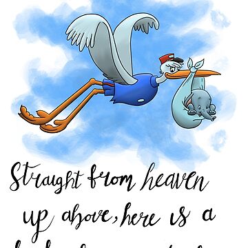 "Dumbo’s Stork" Throw Pillow for Sale by Aaron Newsome | Redbubble