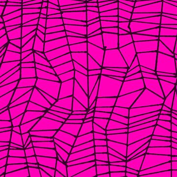 "Bright neon pink design with black lines" Sticker for Sale by ...