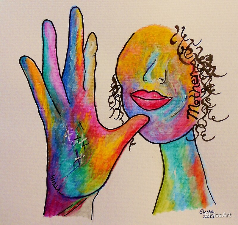 "MOTHER - American Sign Language ASL" by EloiseArt | Redbubble